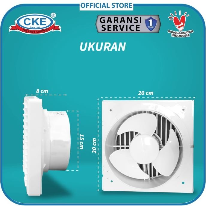 Jual Original Exhaust Fan Mini Penghisap Udara 6 Inch Kipas Hexos Dinding Tembok | Shopee Indonesia