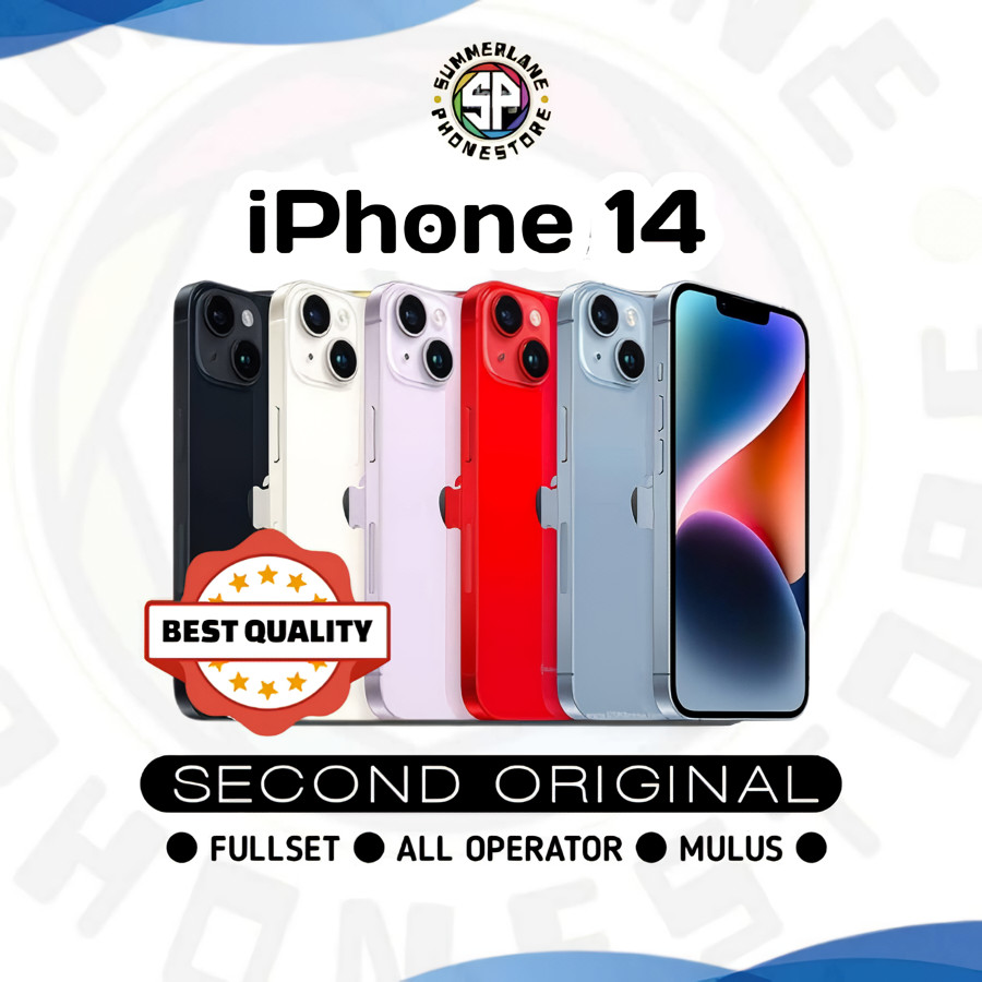 Jual IPHONE 14 dan 14 plus 128GB & 256GB SECOND ORIGINAL MULUS LIKE NEW | Shopee Indonesia
