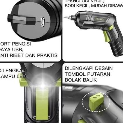 Jual ZPER Mesin Bor Baterai 4.2V Obeng Listrik Cordless Drill Battery ...