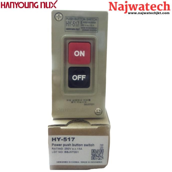 Jual Power Push Button On Off Hanyoung Hy 517/Hy-517 Hanyoung Nux New ...
