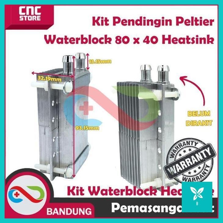 Jual | CNS | KIT PENDINGIN PELTIER WATER BLOCK 80X40 LENGKAP DENGAN ...