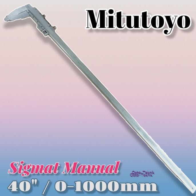 Jual Sigmat manual /vernir caliper /jangka sorong Mitutoyo 40 inch 0-1000mm | Shopee Indonesia