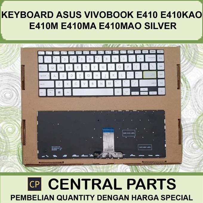 Jual Keyboard Asus Vivobook E410 E410Kao E410M E410Mao E410Ma Silver ...