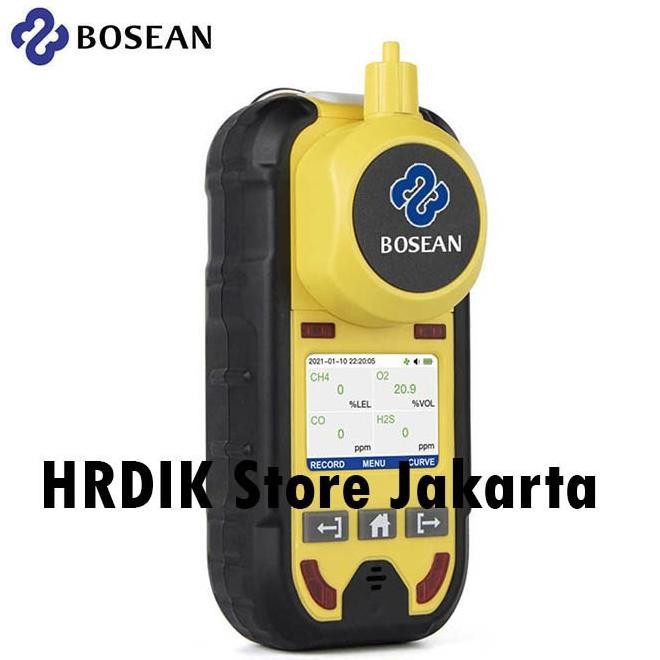 Jual Bosean Bh4M H2S Co O2 Lel Multi Gas Detector 4In1 Monitor Bh-4M ...