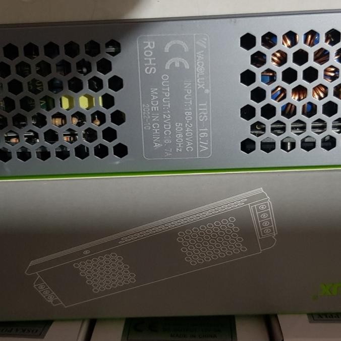 Jual Terjangkau Power Supply Adaptor Vacolux 12V 16.7A Ampere Switching ...