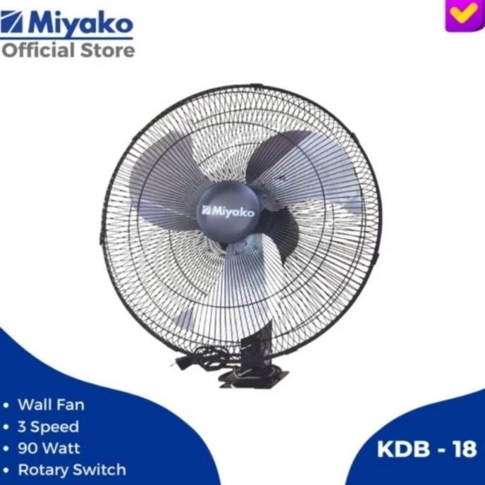 Jual Promo Miyako : Kdb-18 Kipas Angin Dinding Besi Wall Fan 18 Inch Kdb 18 | Shopee Indonesia