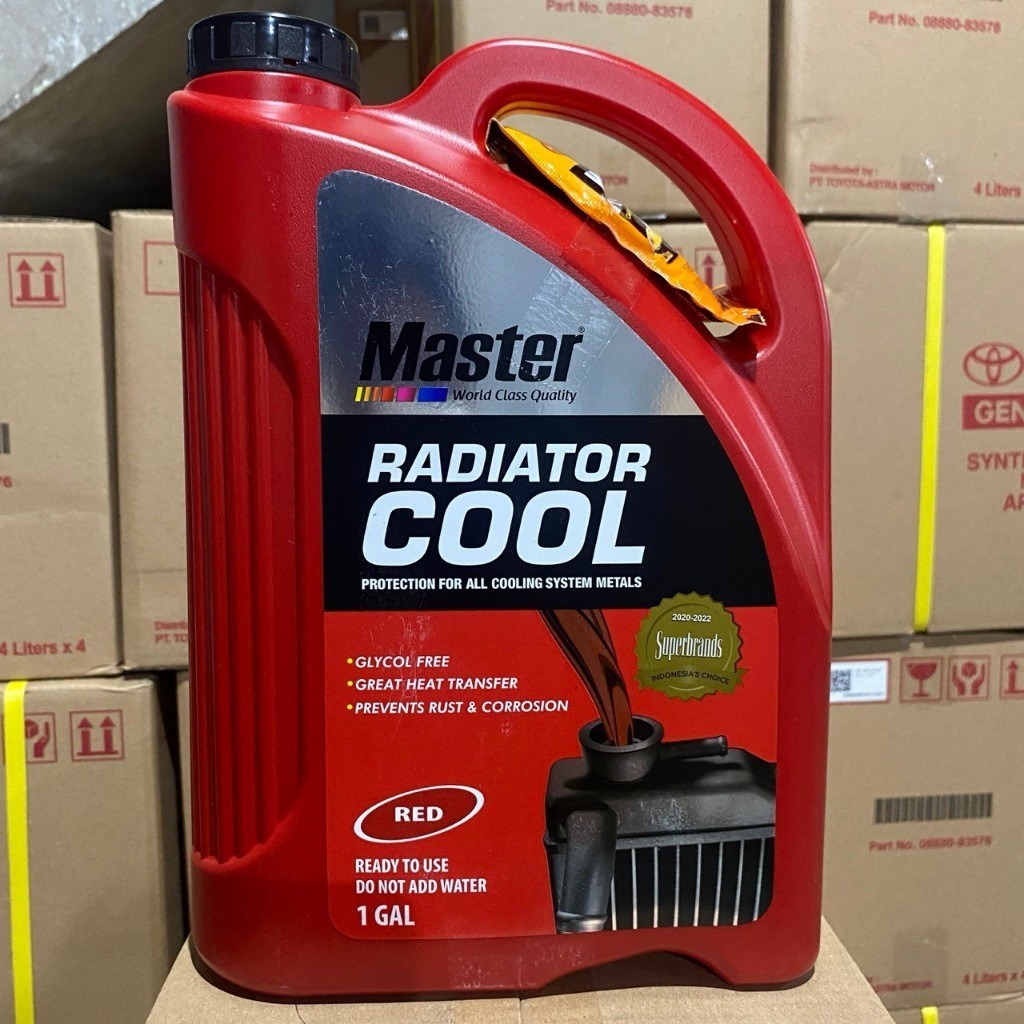 Jual AIR RADIATOR MASTER AIR COOLANT 4 LITER / 1 GALON ORIGINAL ...