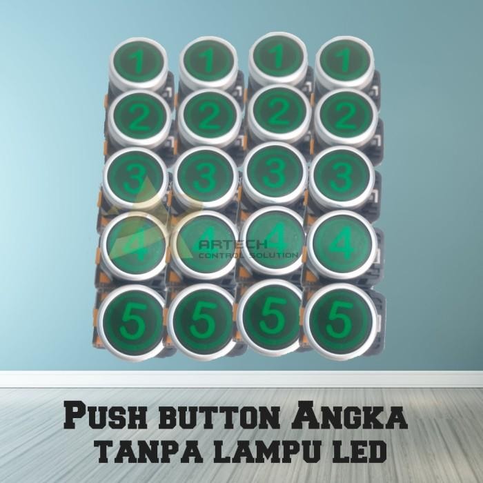 Jual Push Button/Tombol Angka/Lift Barang/Tanpa Led Original Dan ...