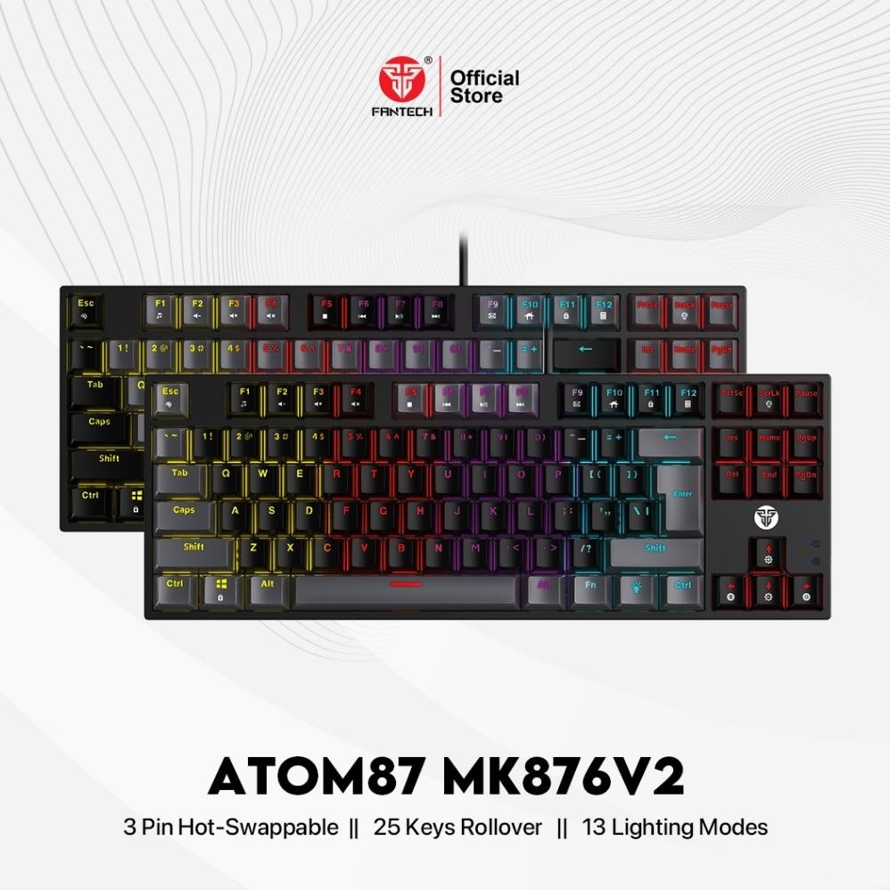 Jual Fantech ATOM MK876 RGB Gaming Mechanical Keyboard TKL | Shopee ...