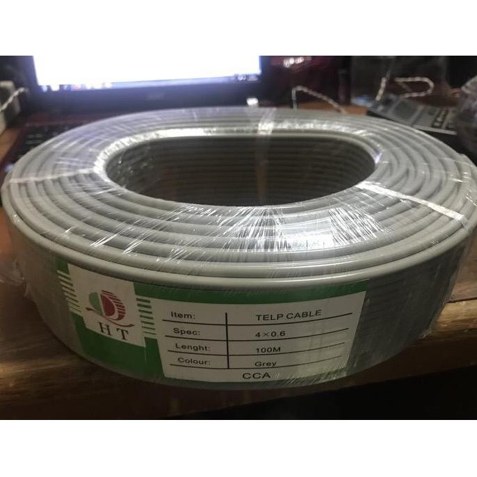 Jual NEW Kabel Telepon HT Isi 4 (4x0.6 @100m) | Shopee Indonesia