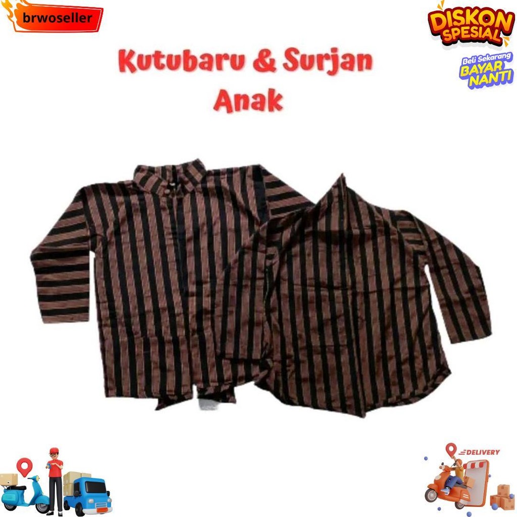 Jual Baju Surjan Kutubaru Kebaya Anak / Baju Lurik Anak Promo 5.5 | Shopee Indonesia