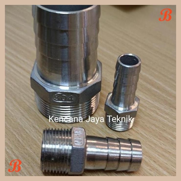 Jual [BSL] HOSE NEPEL / NEPEL SELANG STAINLESS 304 1/4 " INCHI | Shopee ...
