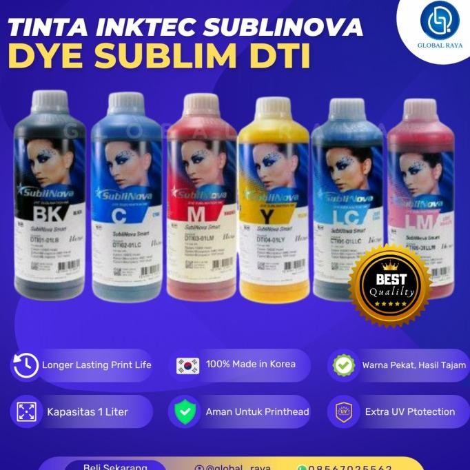 Jual TINTA SUBLIM INKTEC DTI 1 LITER Original | Shopee Indonesia