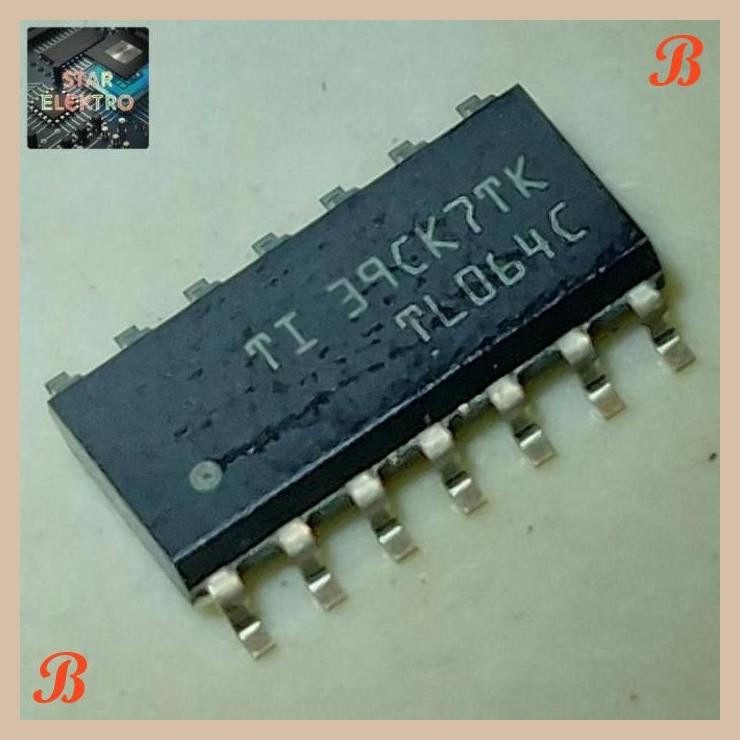 Jual [SRE] TL064C Sop-14 SMD TL064 TL064CDR JFet Quad OpAmp IC Audio TL ...