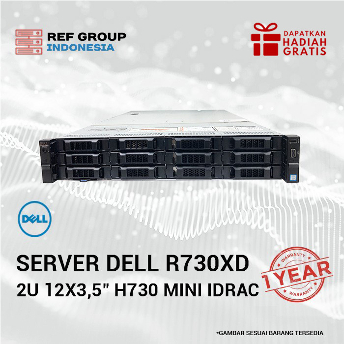 Jual Server Dell R730xd 2U 12х3,5" Intel 24xDDR4 GARANSI 1 Tahun ...