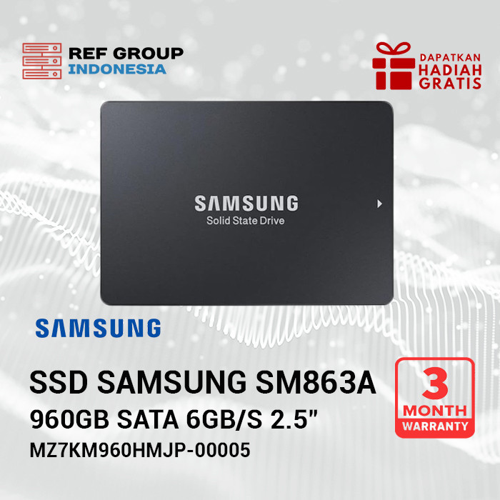 Jual SSD Samsung SM863a 960GB SATA 6Gb/s 2.5" MZ7KM960HMJP-00005 - SSD ...
