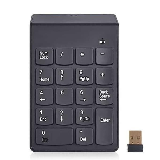 Jual KEYBOARD NUMERIC KEYPAD MINI NUMPAD NUMLOCK 18 KEYS 2.4G STOK ...