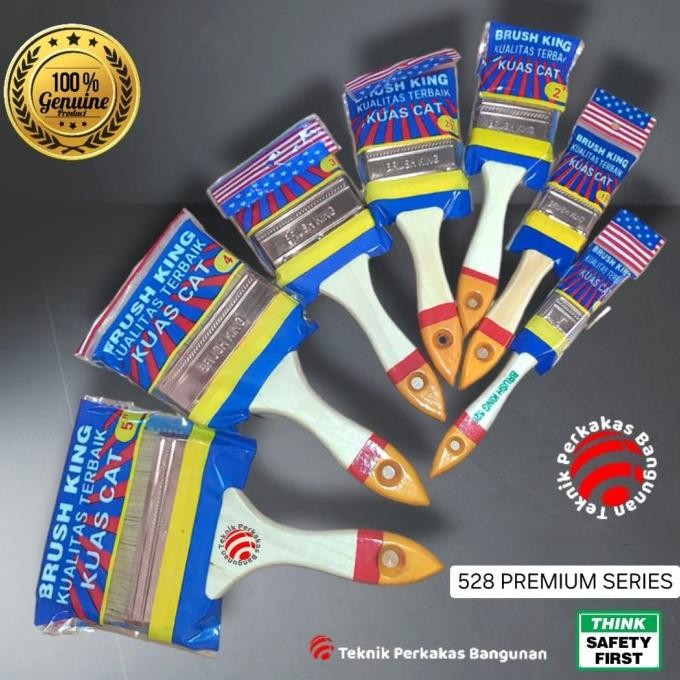 Jual Kuas kuwas cat cet tembok koas cet minyak Brush King 528 Premium ...