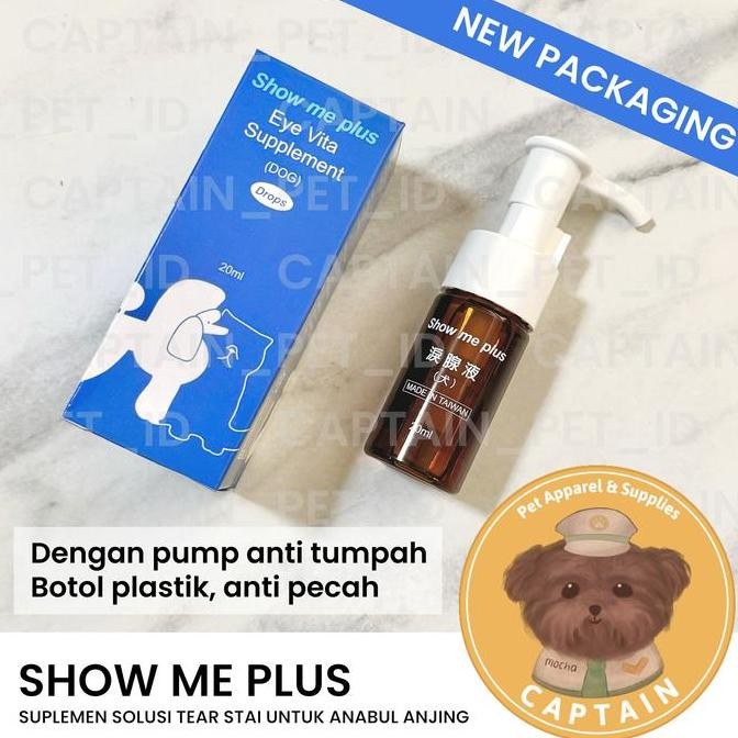 Jual NEW SHOW ME PLUS SUPPLEMENT ANTI TEAR STAIN NODA MATA ANJING DOG ...