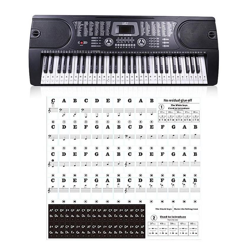 Jual Premium 37/49/54/61/88 Stiker Label Tuts Keyboard Piano Sticker ...