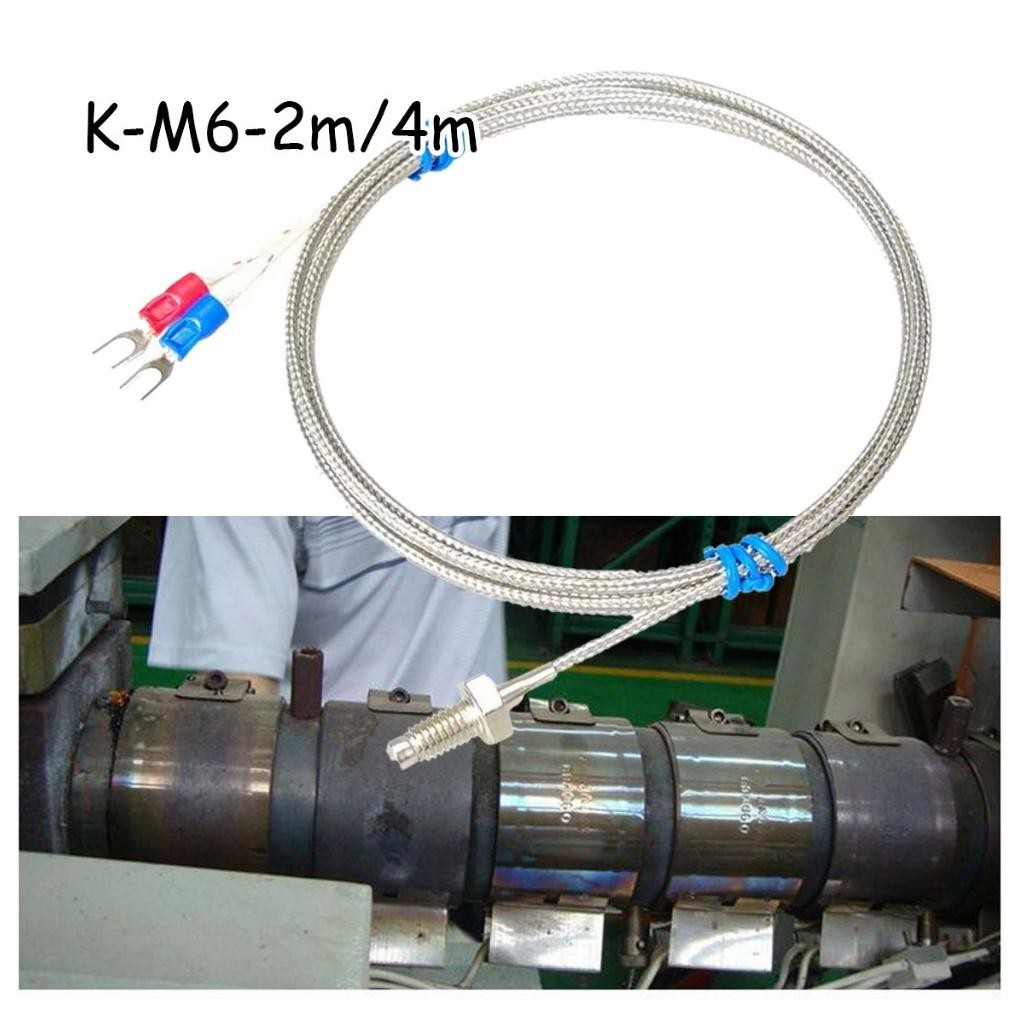 Jual Premium Thermocouple Type K Bayonet 2/4M Benang M6 Temperature ...