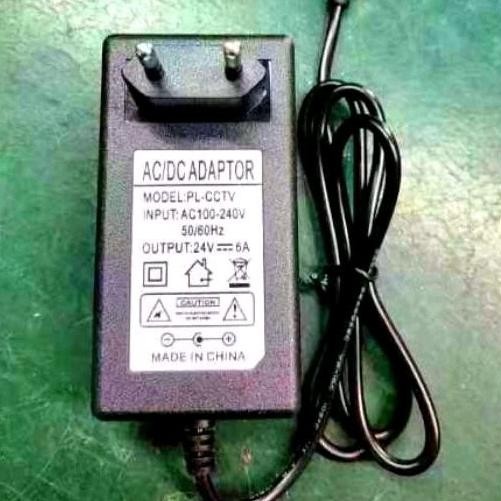 Jual Adaptor Power Supply 24V 6A Jack Besar 5.5mm Real Capacity + Dus ...