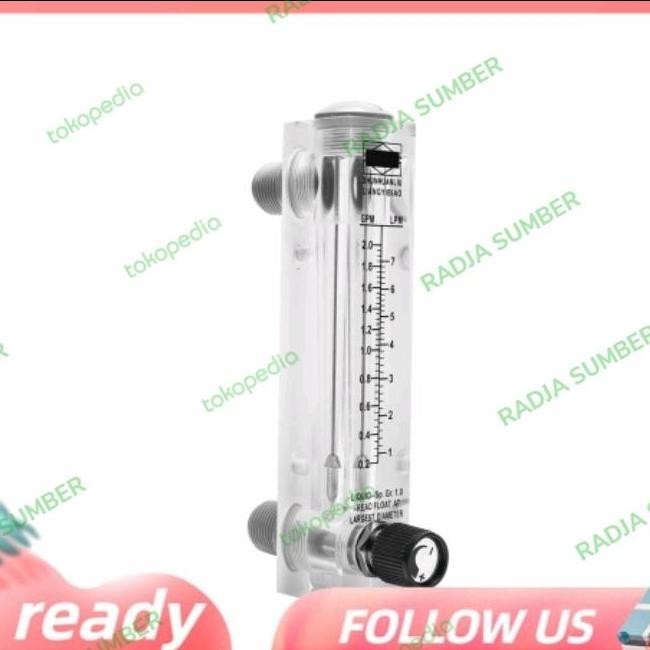 Jual >>>>>] Flow Meter 2 GPM with Valve Tipe Panel | Shopee Indonesia