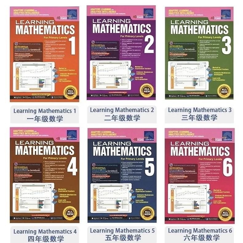 Jual 6Books/Set Sap Learning Mathematics Book Grade 1-6 Children Learn ...