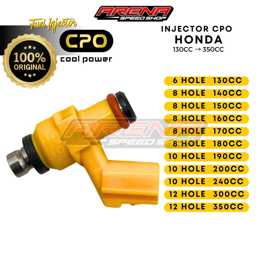 Jual CPO Cool Power Injector Racing Honda 6 8 10 12 Hole 130CC up to ...