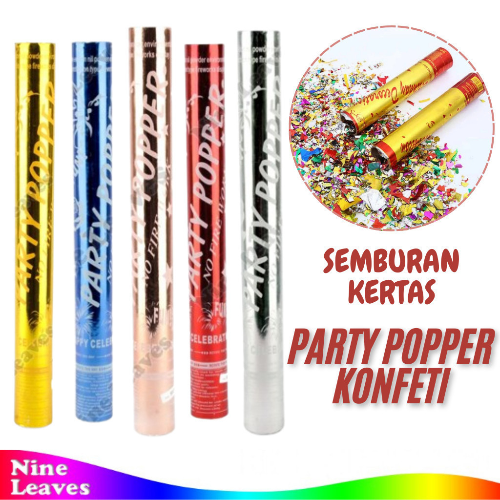 Jual Konfeti Party Popper Tabung Pesta Confetti Semburan Kertas Ulang ...