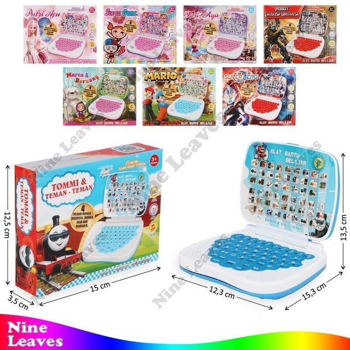 Jual Mainan Edukasi Anak Laptop 4 Bahasa Komputer Ipad Suara Musik Alat ...