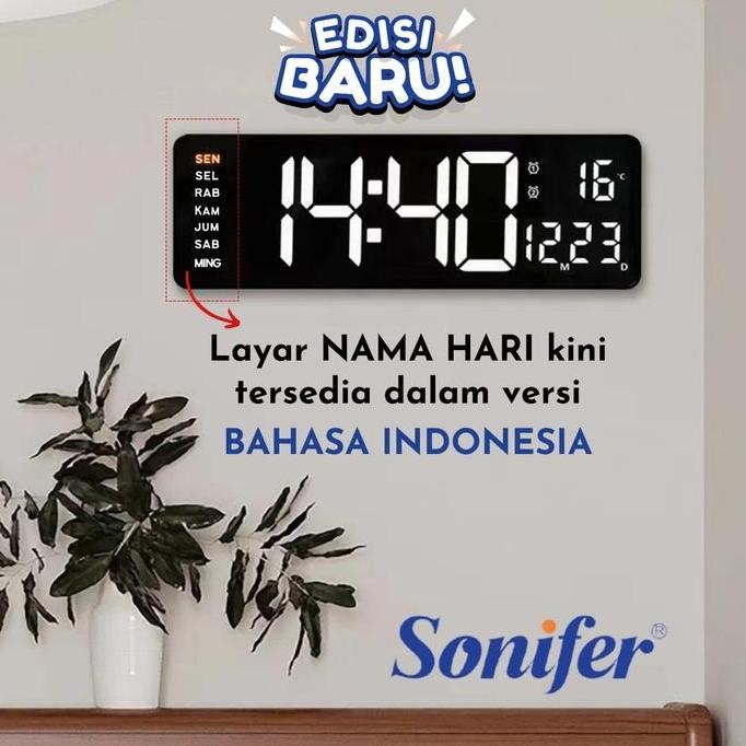 Jual Jam Dinding Timer Digital/Jam Countdown/Jam Stopwatch SONIFER ...