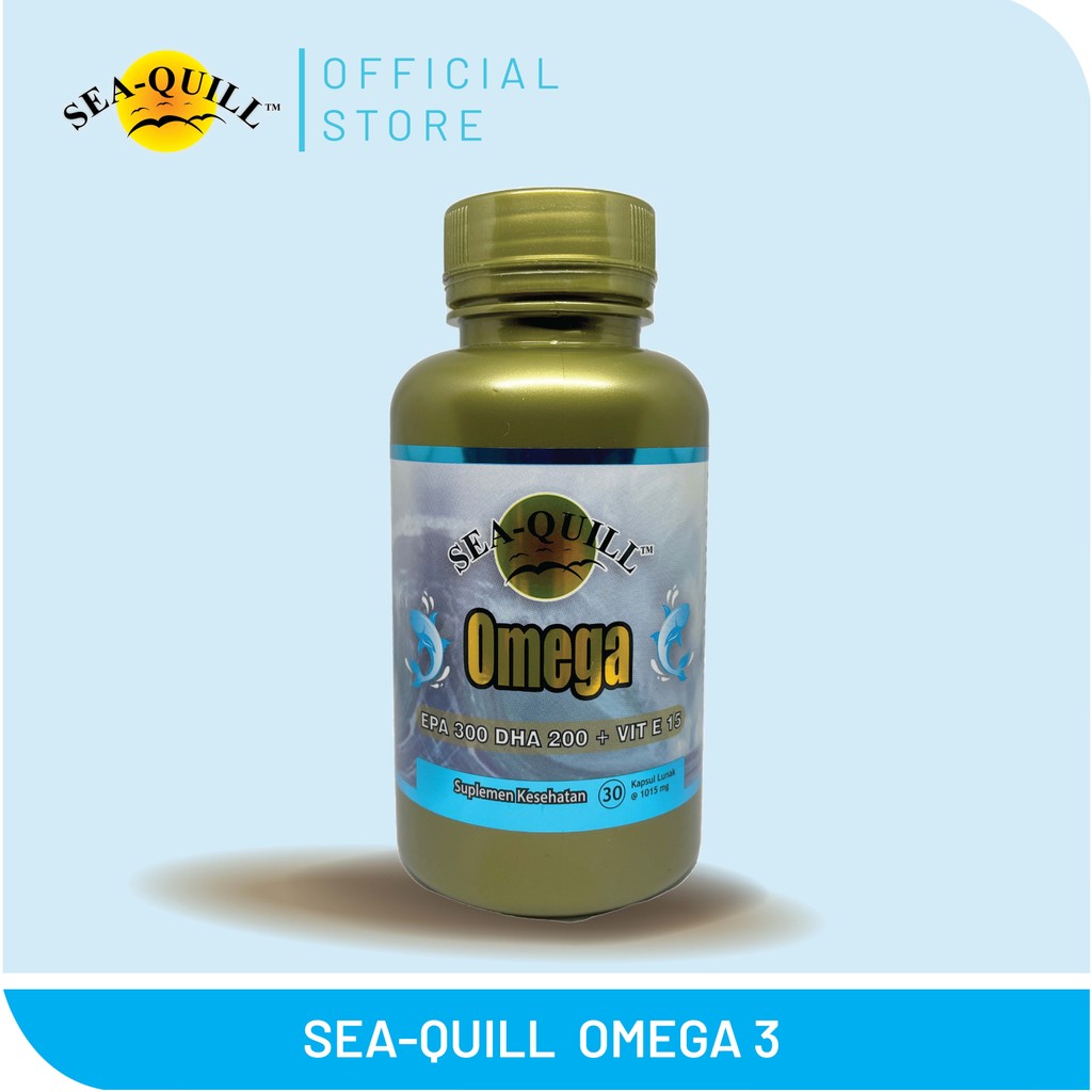 Jual Sea Quill OMEGA 3 EPA DHA + VIT E 30 softgel | Shopee Indonesia
