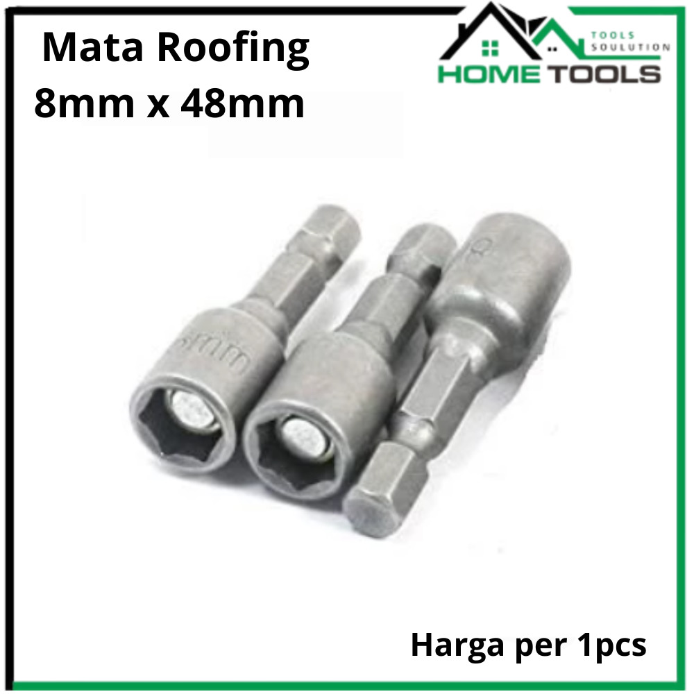 Jual Mata roofing Satuan Power nut kunci socket mata bor baut 8mm x ...