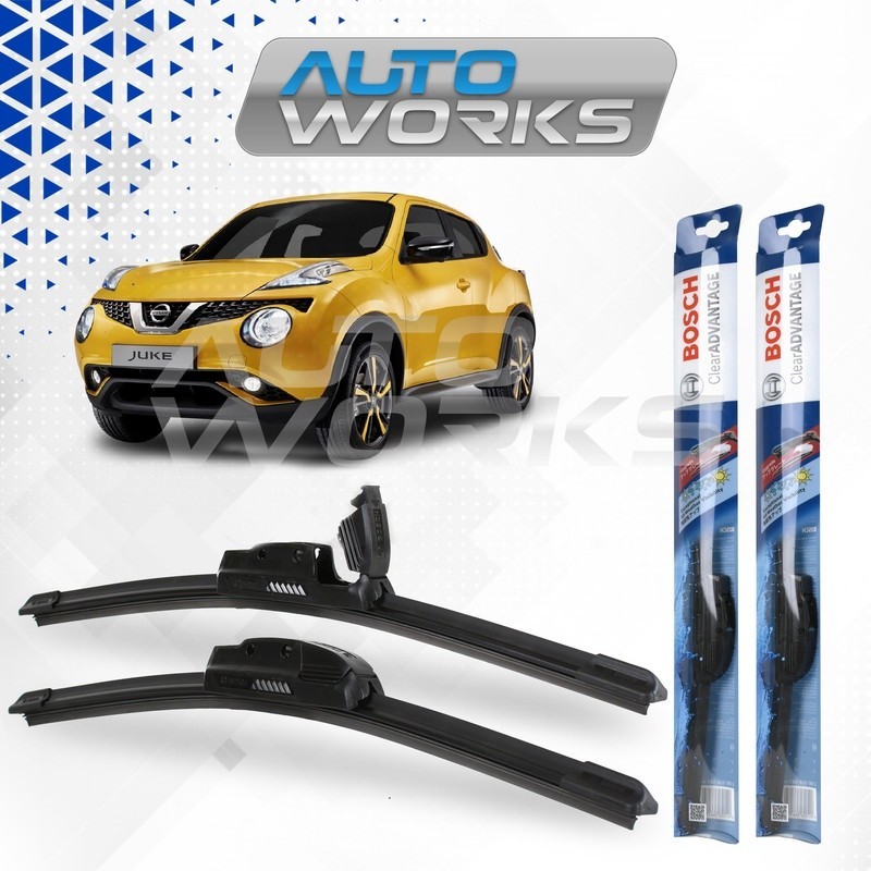 Jual Wiper Mobil Frameless Nissan Juke Ukuran 22" & 14" Sepasang (2pcs) Bosch Clear Advantage ...