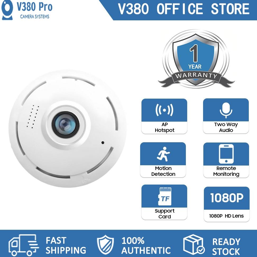 Jual V380 Pro Camera V3 HD 360 VR Panoramic Camera Fisheye Wireless ...