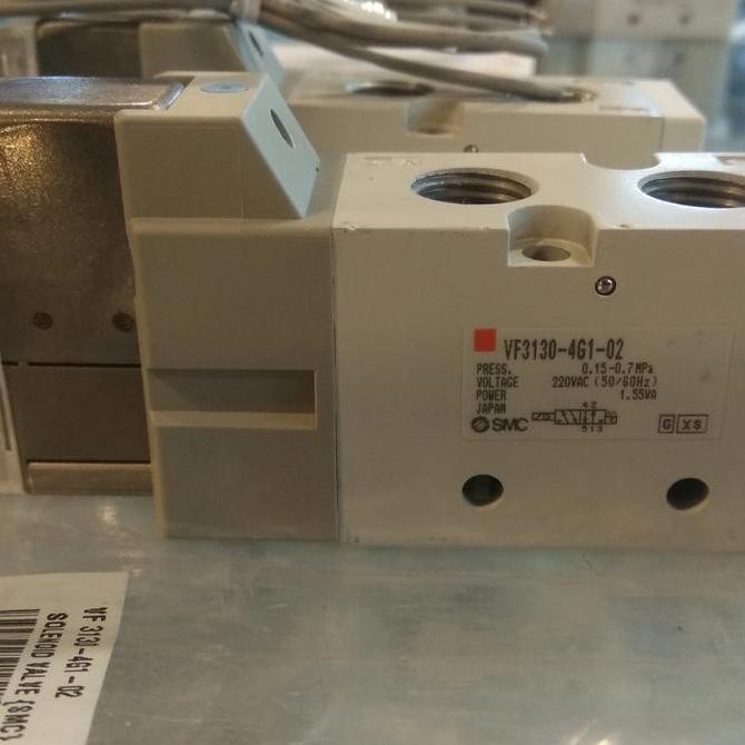 Jual Solenoid valve 5/2 way SMC VF3130 ,drat 1/4" 24VDC/110VAC/220VAC | Shopee Indonesia