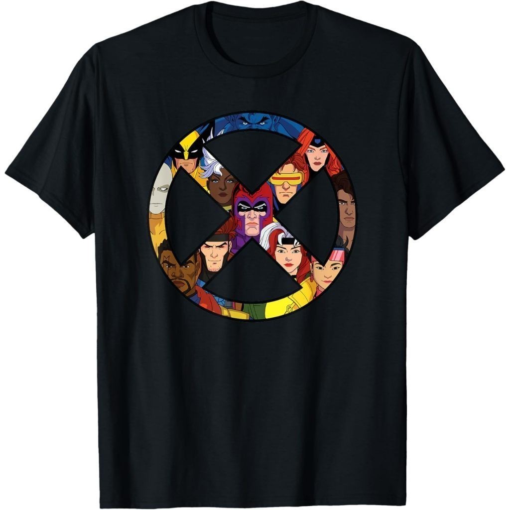 Jual Baju Kaos Marvel Studios X-Men ’97 Animated Series X-Circle Logo ...