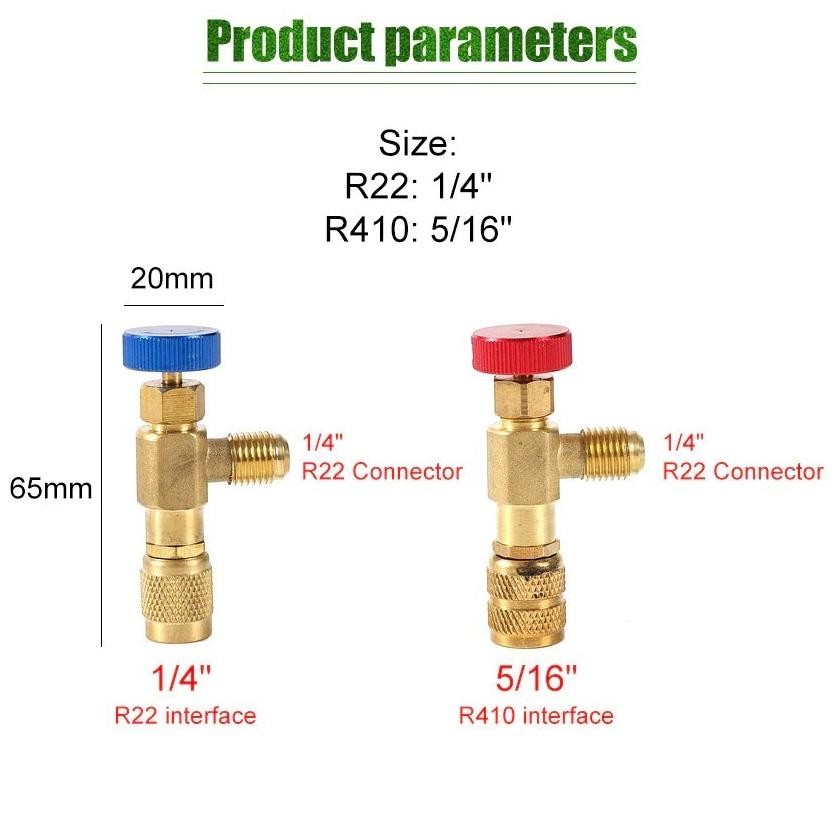 Jual HJK Adaptor Nepel Kran Freon R22/R410 Keran Isi Freon Ac Mobil Adaptor Pengaman Konektor ...