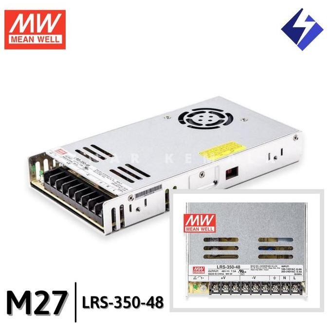 Jual Jual Bagus Power Supply Mean Well Lrs-350-48 Trafo 48 Volt 7,3A 350 Watt Indoor | Shopee ...
