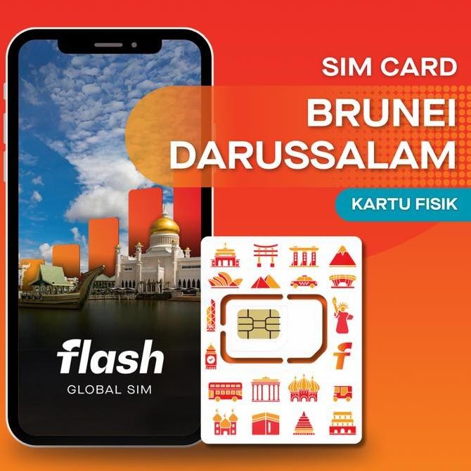 Jual TERLARIS - SIM Card Brunei Darussalam Flash Global SIM Internet ...