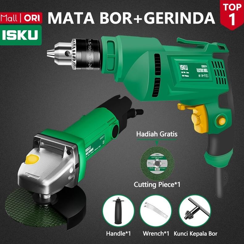 Jual READY STOK ISKU Mesin Gerinda Tangan 850W/500W Angle Grinder ...