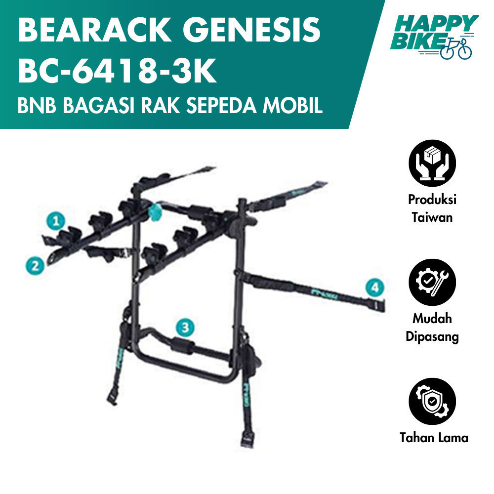 Jual Gantungan Sepeda Di Mobil BNB Rack Sepeda Genesis Black Aksesoris ...