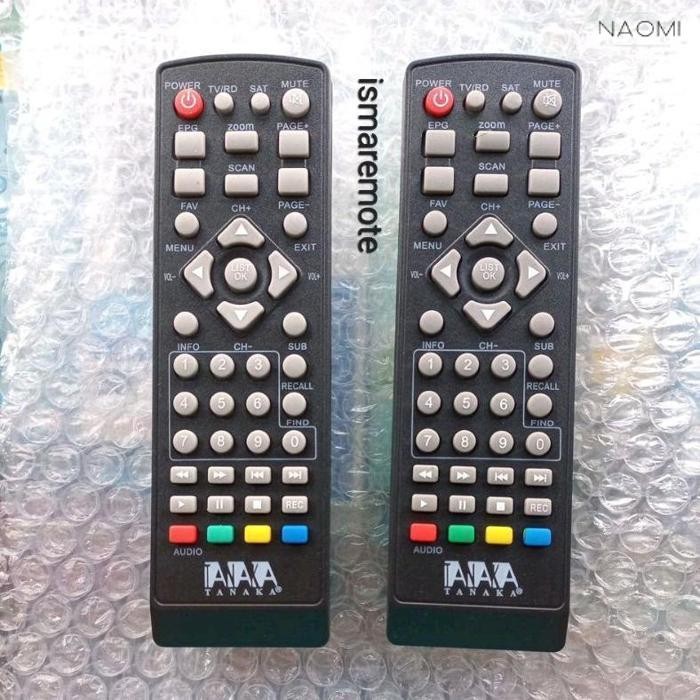 Jual BARU REMOTE REMOT STB SET TOP BOX TANAKA MODI DUS BIRU BODY BESI ...