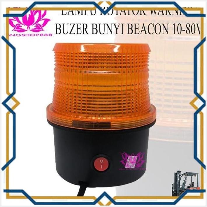 Jual [ONG] LAMPUR ROTATOR WARNING LAMP ROTARY LED 10-80V BUZER BUNYI ...