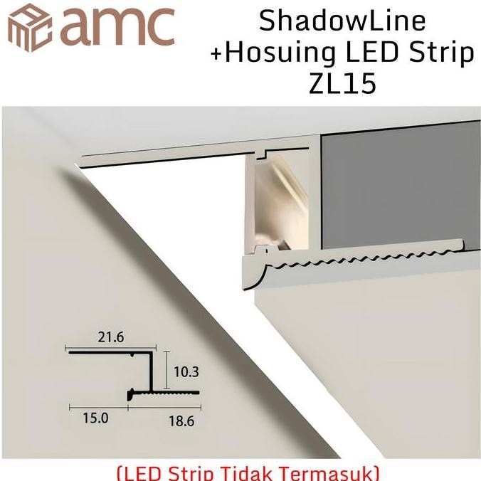 Jual AMC ZL15 Shadow Line / Tali Air Gypsum / Shadowline 3 Meter Kap ...