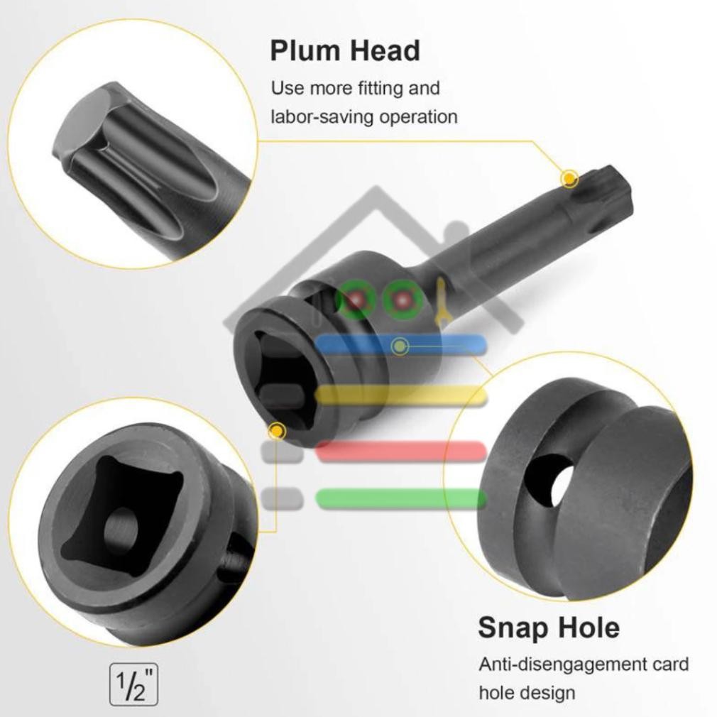 Jual IMPACT SOCKET BINTANG 12 POINT 1/2 INCH M5 M6 M8 M9 M10 | Shopee Indonesia