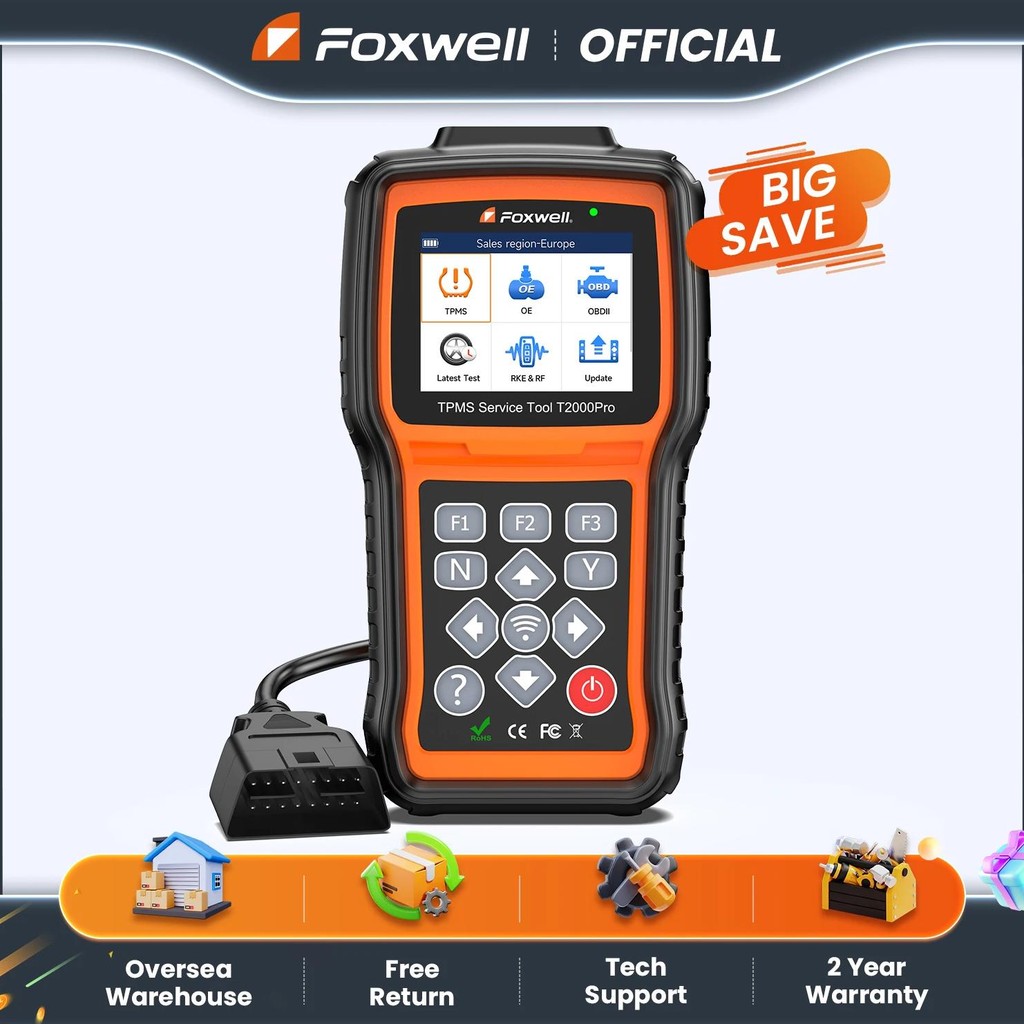 Jual Foxwell T2000 Pro Auto Tire Pressure Tool Tpms Relearn Activate ...