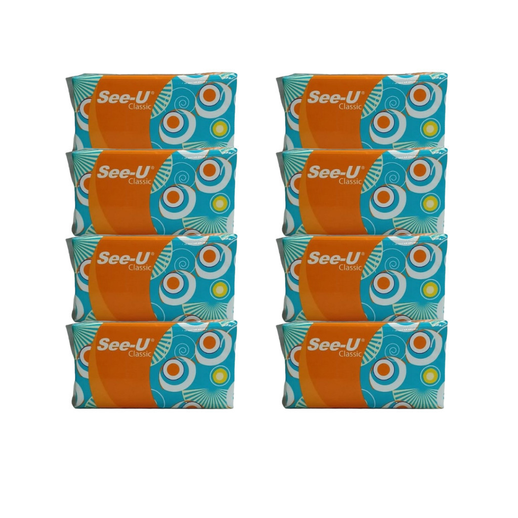 Jual Paket 8 Pcs Tissue See-u SEEU Classic Facial 250 Sheet 2 Ply Tisu ...