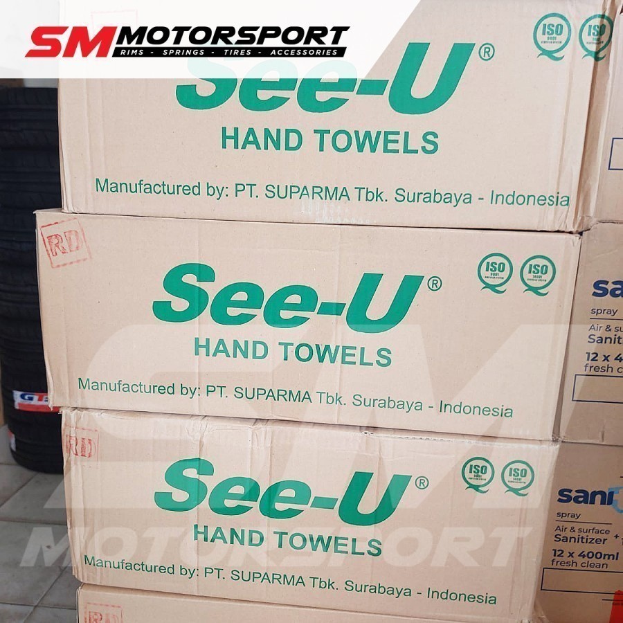 Jual 1 Karton / 20 pcs Tissue SEE-U HAND TOWEL Multifold ECONO RED SEE ...